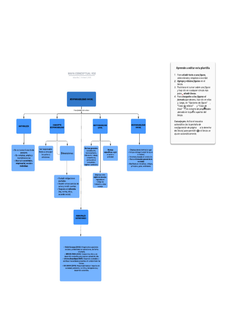 Mapa Conceptual Rse | PDF | Responsabilidad social corporativa | Desarrollo sostenible
