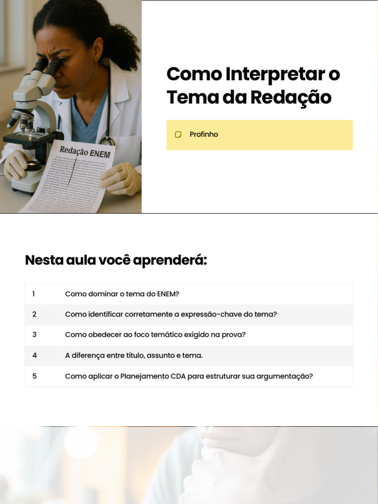 Domine o Tema da Redação do ENEM | PDF