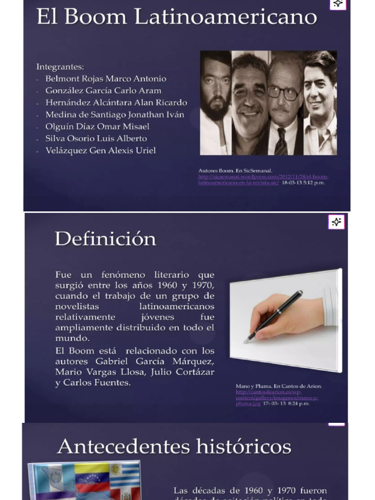 Actividades sobre el Boom Latinoamericano | PDF