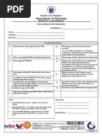 DepEd Itinerary of Travel Form | PDF | Government