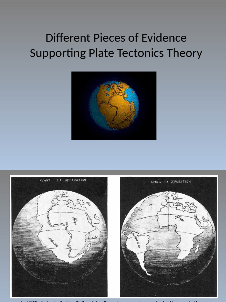 Evidence for Plate Tectonics Theory | PDF | Plate Tectonics | Earth's ...