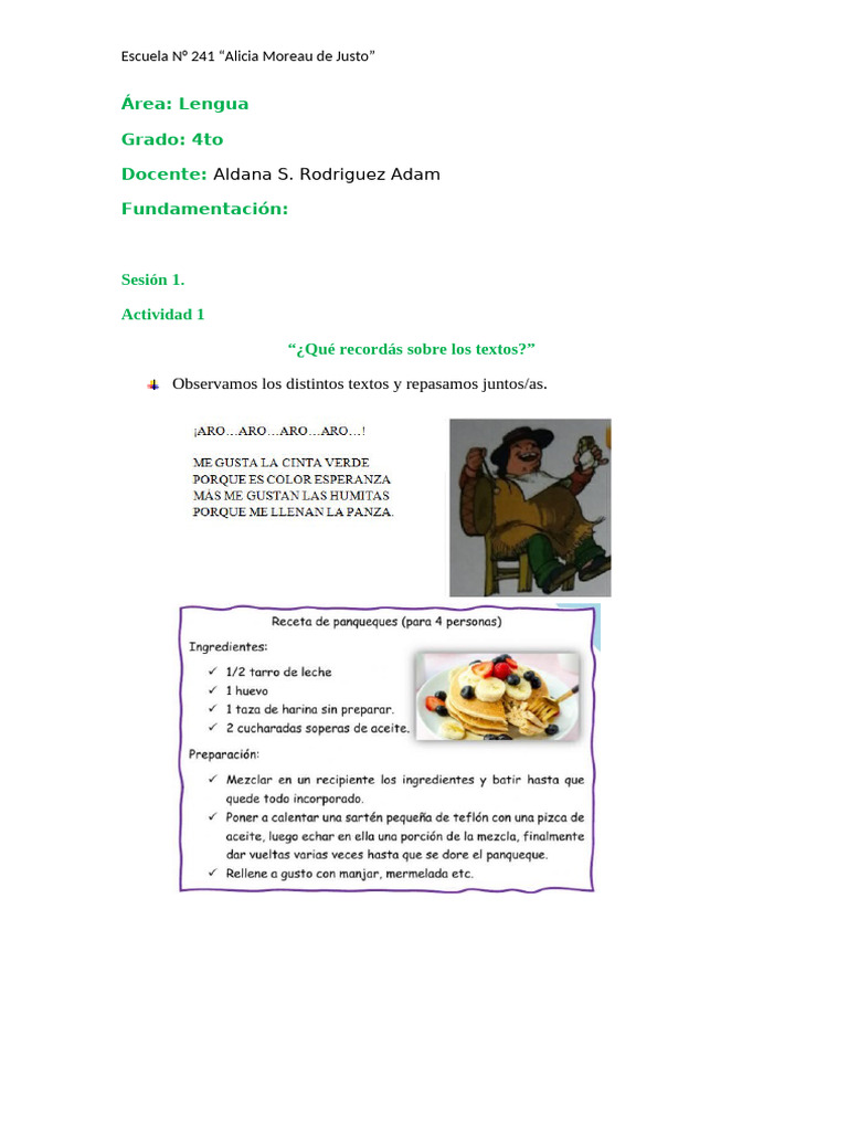 Actividades de Lengua para 4to Grado | PDF | Lingüística