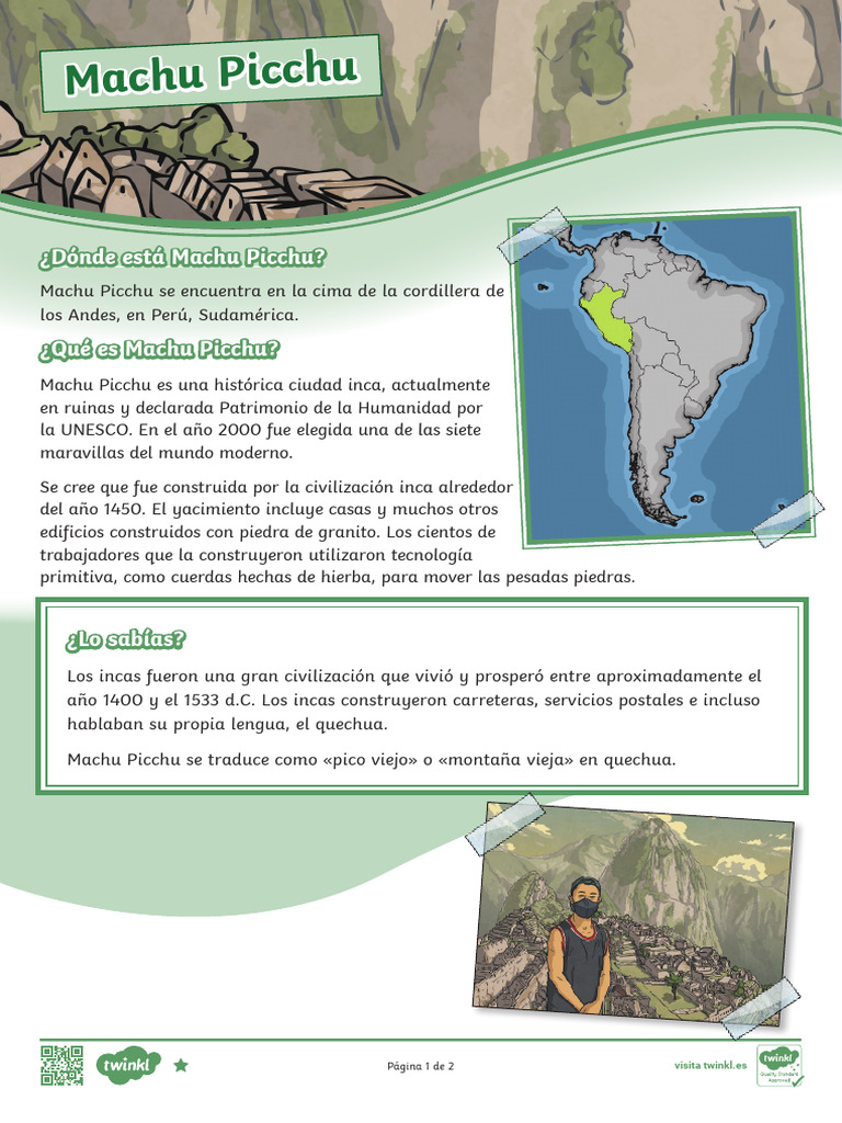 Es SL 1751277932 Comprension Lectora Por Niveles Machu Picchu - Ver - 1 ...