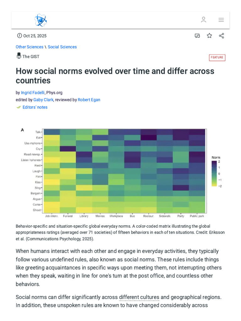 Evolution of Social Norms Worldwide | PDF | Society | Morality