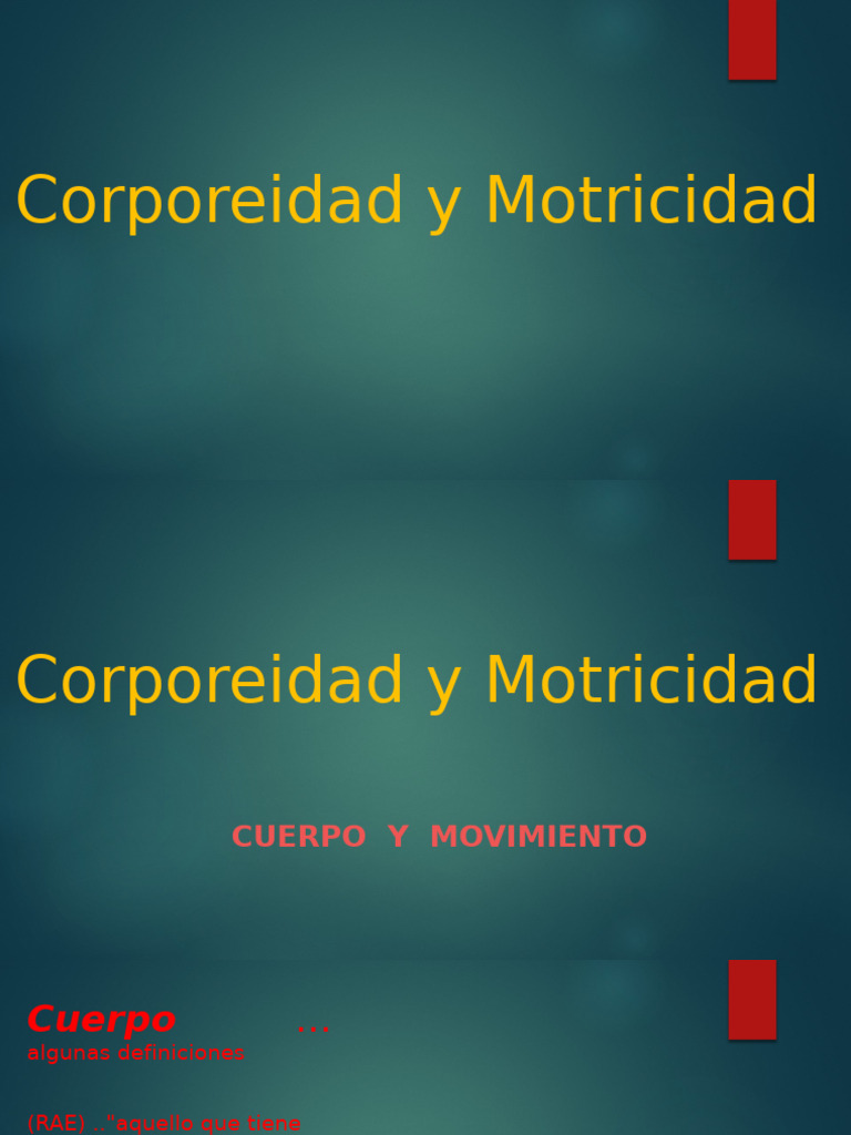 Corporeidad y Motricidad. Cuerpo y Movimiento | PDF | Las emociones ...