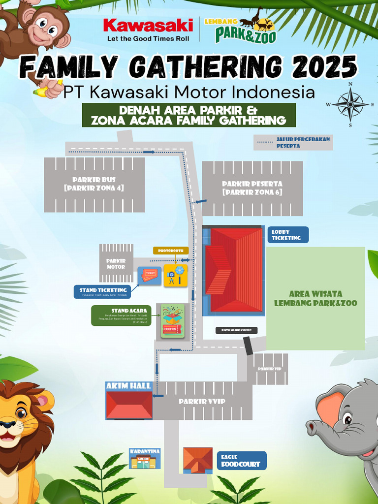 Denah Area Parkir & Zona Acara FGKMI25-r1 | PDF