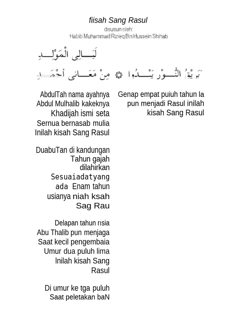 Kisah Hidup Sang Rasul Muhammad | PDF