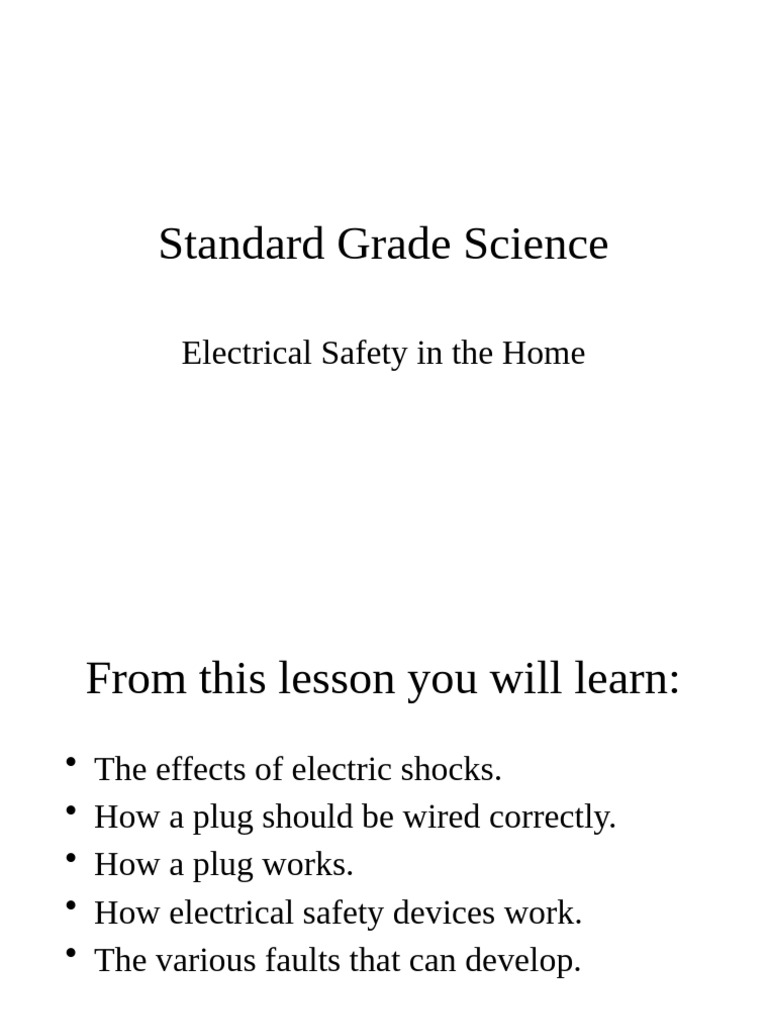 Home Electrical Safety Guide | PDF | Insulator (Electricity) | Electricity