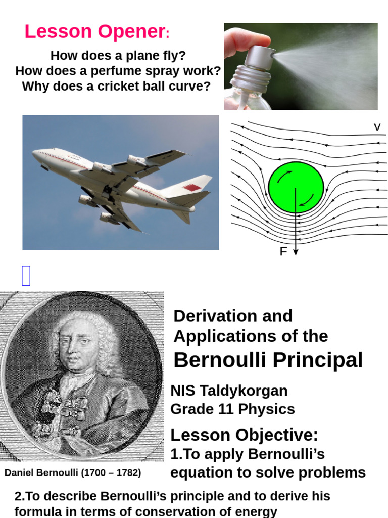 Understanding Bernoulli's Principle in Physics | PDF | Lift (Force ...