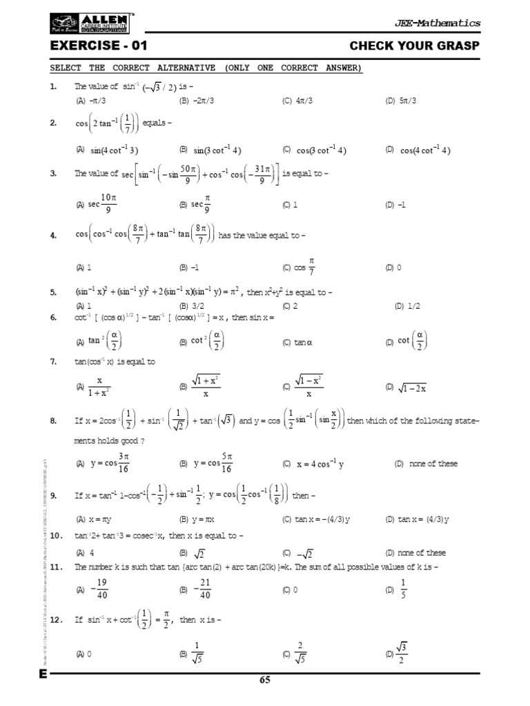 Inverse Allen Advance | PDF | Mathematical Analysis | Mathematical Objects