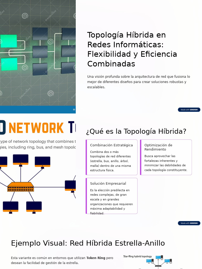 Topología Híbrida en Redes Informáticas | PDF | Topología de la red ...