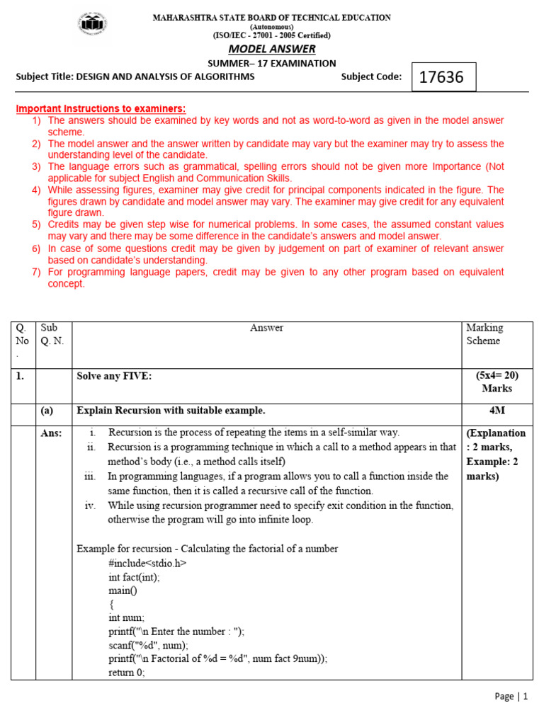 2017 Summer Model Answer Paper | PDF | Time Complexity | Scheduling (Computing)