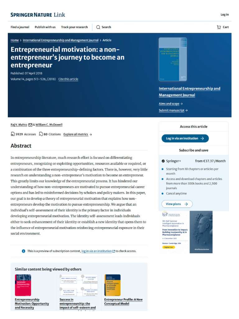 Screencapture Link Springer Article 10 1007 s11365 018 0513 8 2025 10 ...