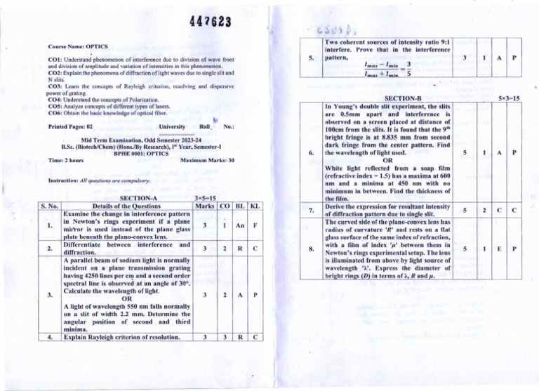 Optics 2024 | PDF