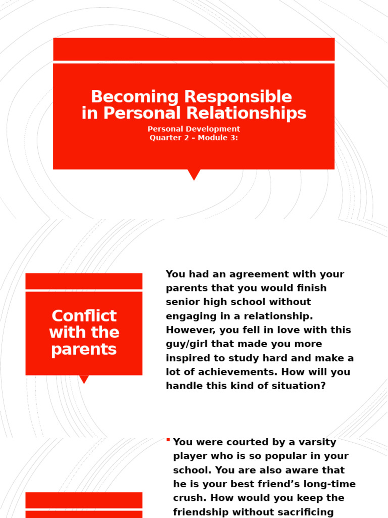 Responsible Relationship 1 | PDF | Love | Psychological Concepts