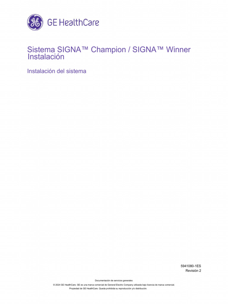 SIGNA Champion - SIGNA Winner 1.5T Installation Manual - IM - 5941080 ...
