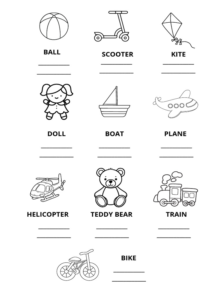 List of Toys and Vehicles | PDF