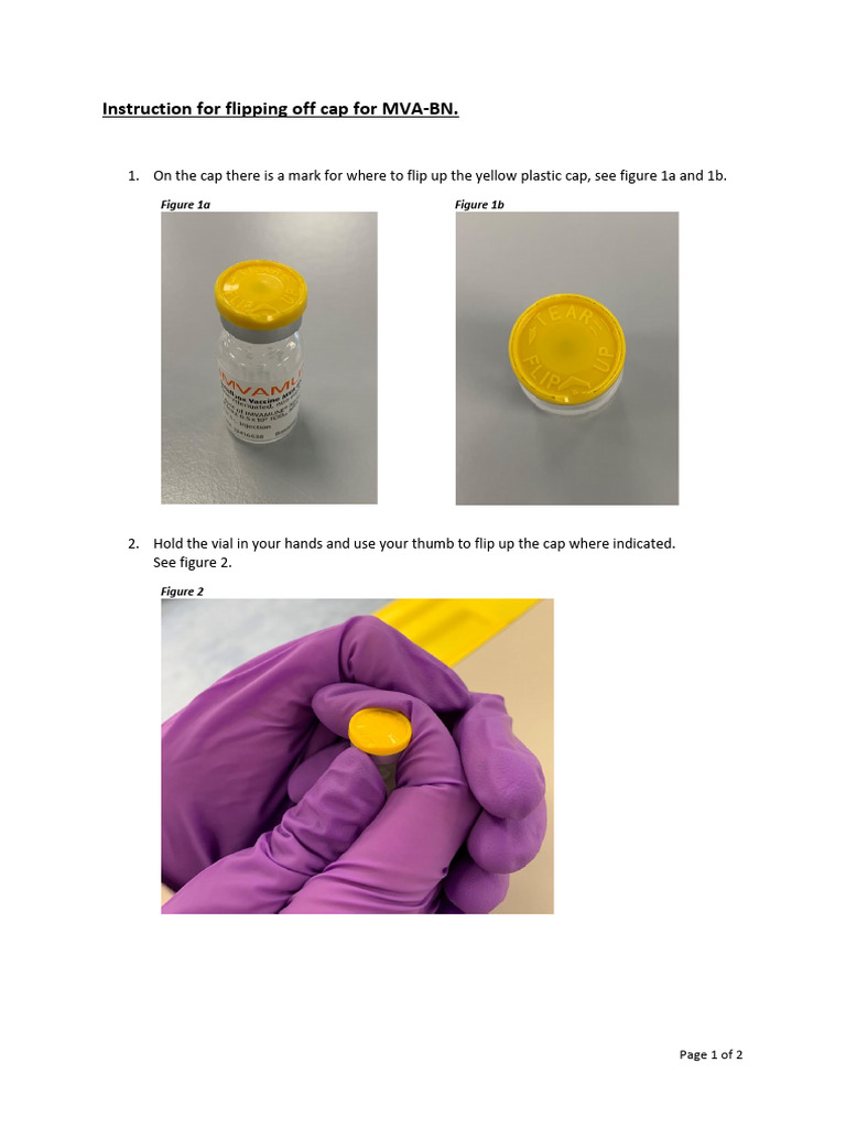 IInstructions For Flipping Off Cap MVA BN 1 | PDF