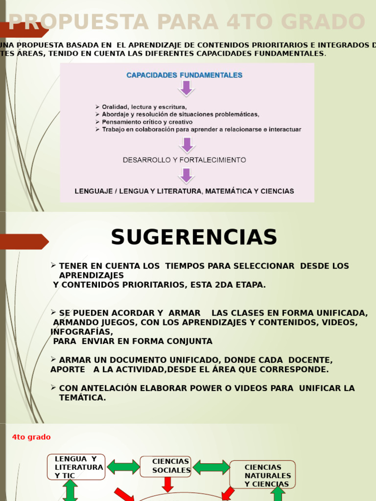 Propuesta Educativa para 4to Grado | PDF | Aprendizaje