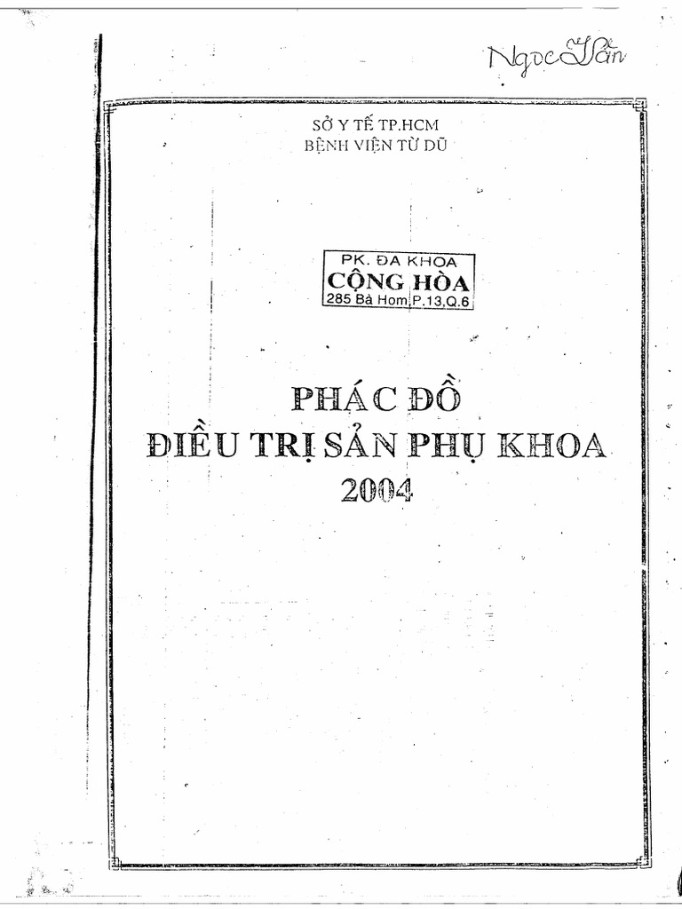 Phác Đồ Điều Trị Sản Phụ Khoa | PDF