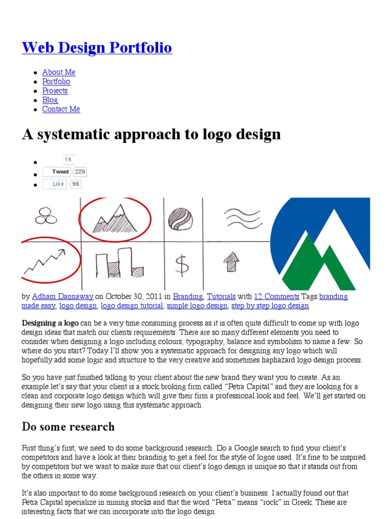 A Systematic Approach To Logo Design - Adham Dannaway | PDF | Logos ...