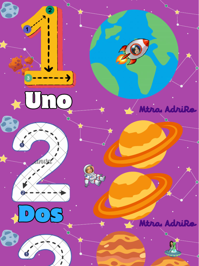 Colorful Galaxy Space Planets Kids Name Tag | PDF