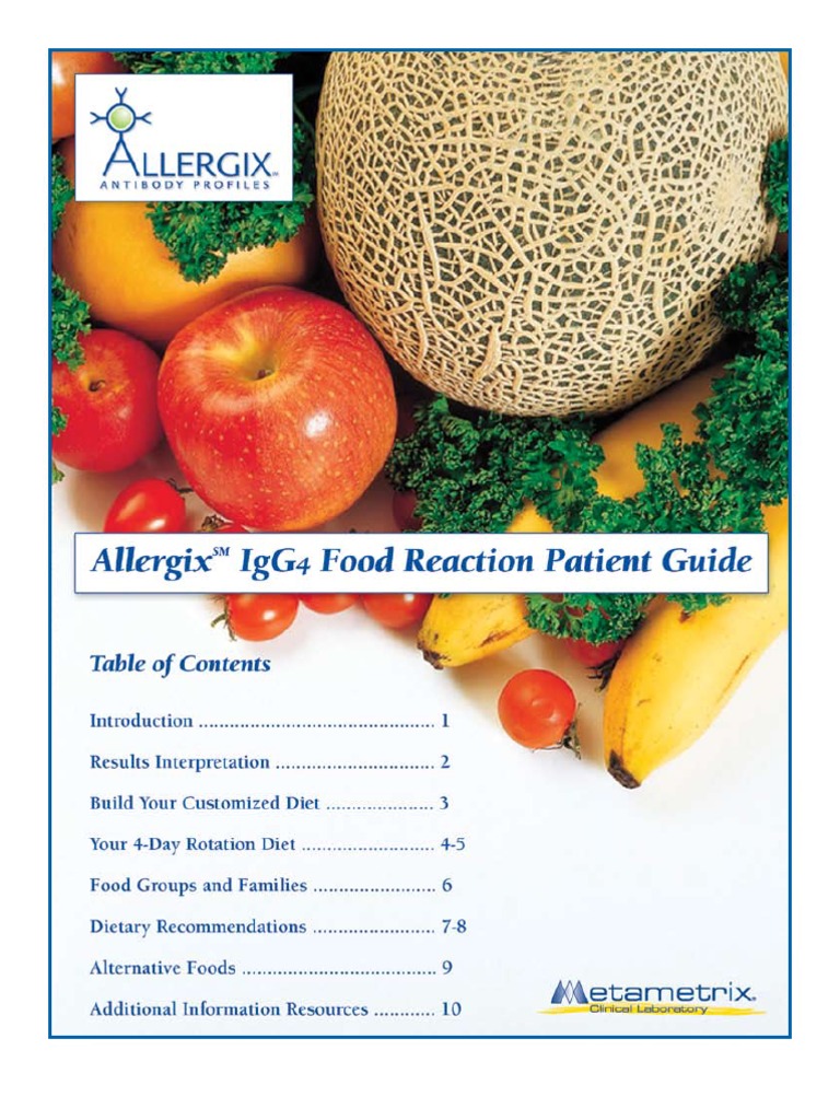 Allergix-IG | Immunoglobulin G | Foods
