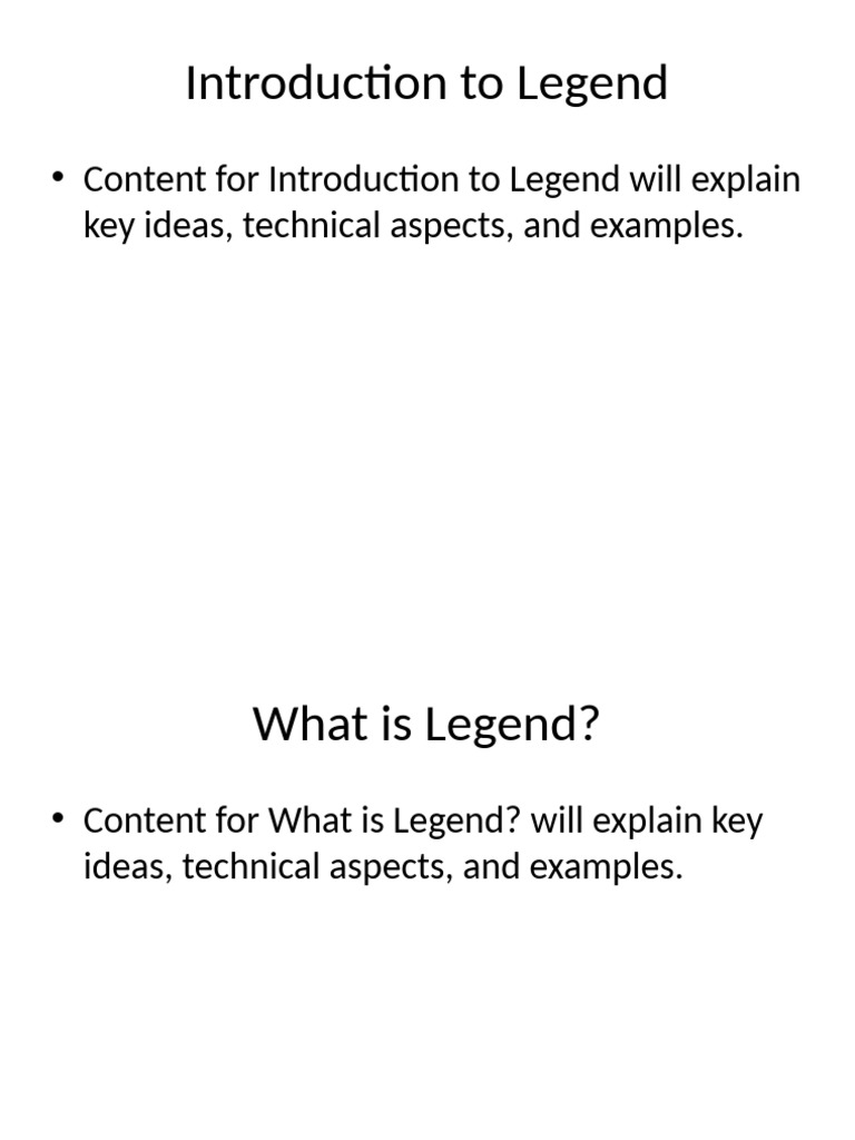Legend | PDF