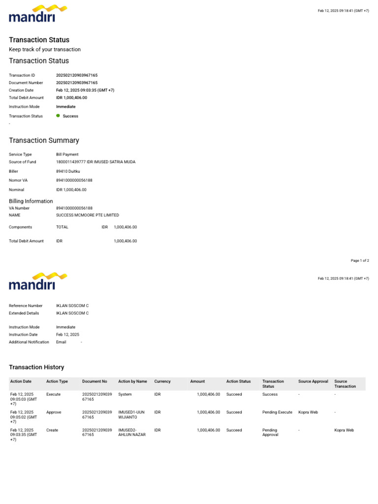 Transaction Status | PDF | Payments | Banking Technology