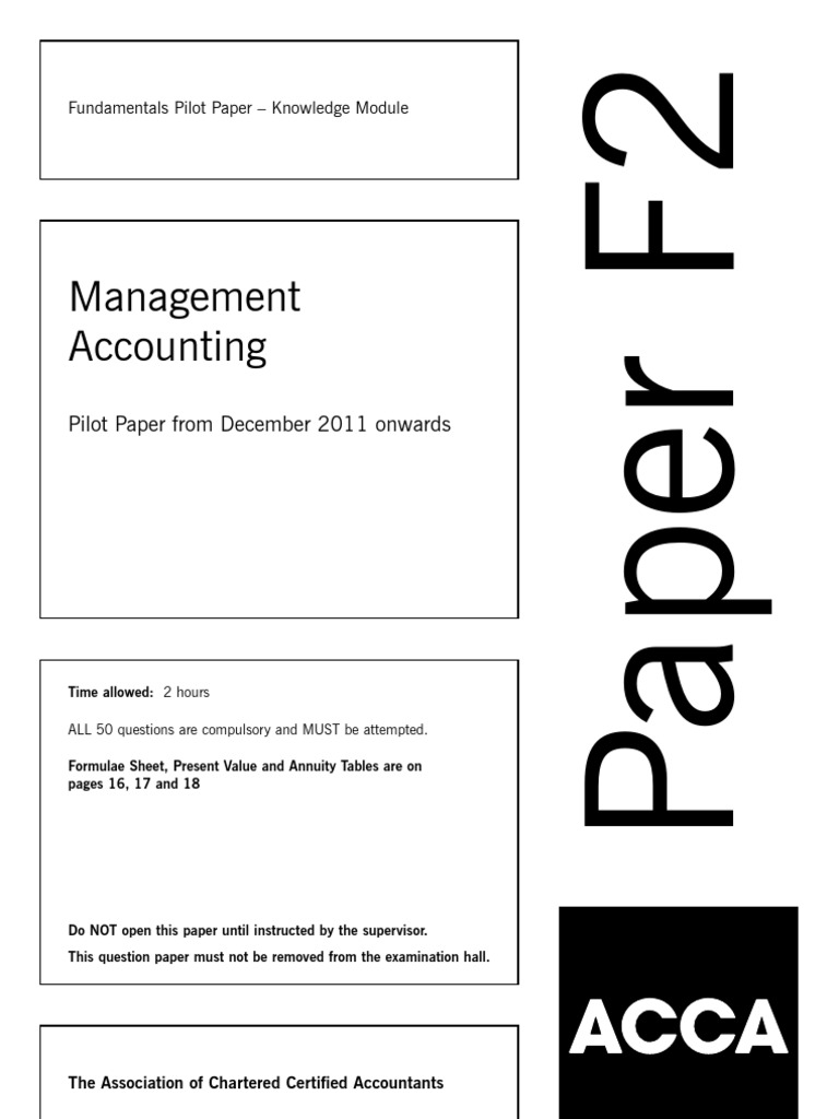 Fma Past Papers 1 | PDF