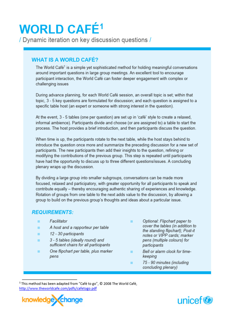 teams-DAPM-Knowledge-DocumentLibrary1-KE - World Cafe-2.0 | PDF ...