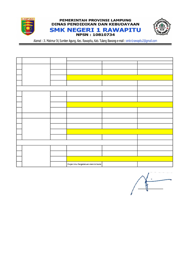 Jadwal STS-SAS TP 2025-2026 | PDF