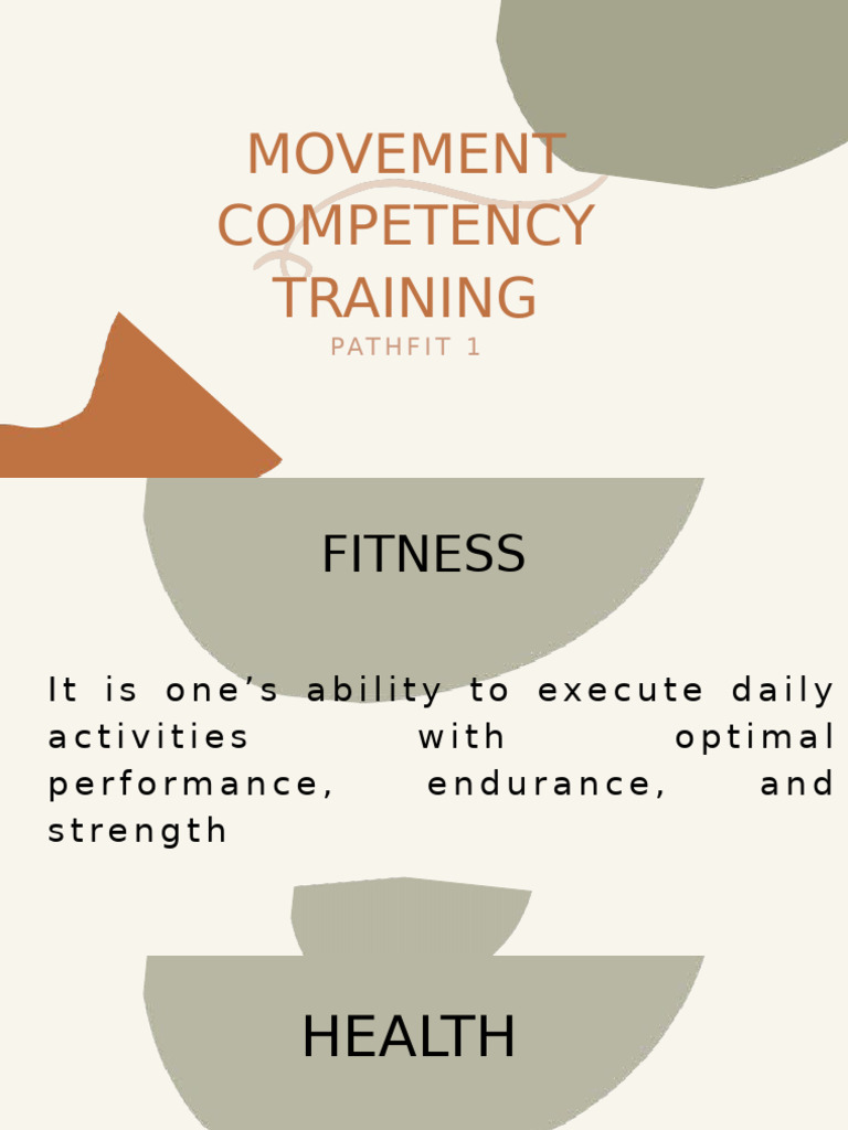Movement Competency Training - Week 1 | PDF