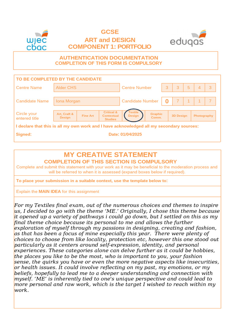 Personal Textile Design Portfolio | PDF | Fashion