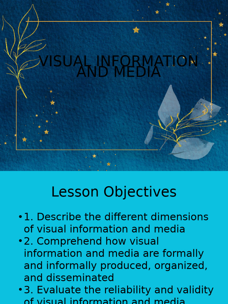 Understanding Visual Information & Media | PDF