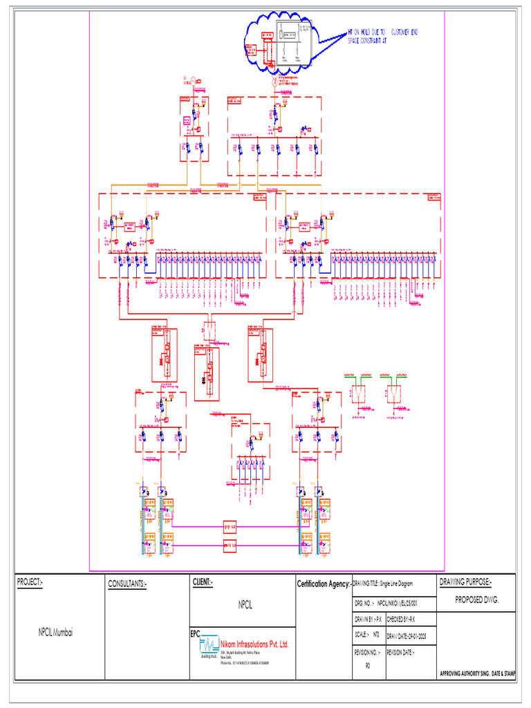 Single Line Diagram for MCBs and EFUs | PDF