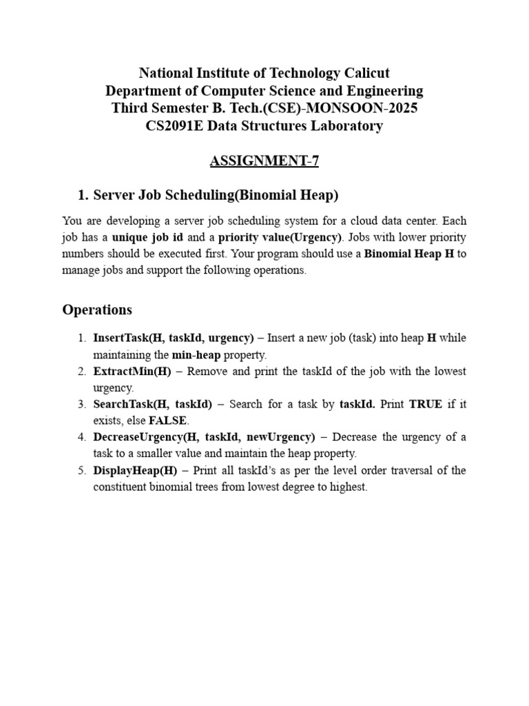 Dsa Lab Assignment 7 | PDF | Computer Programming | Algorithms And Data ...