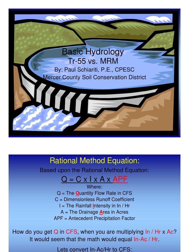 Comparing the Rational Method and TR-55 Hydrologic Modeling Approaches ...