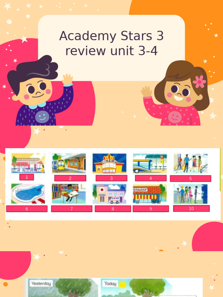 Academy Stars 3 Unit 3-4 Review Guide | PDF