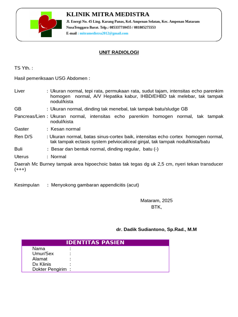 Appendicitis Acut | PDF