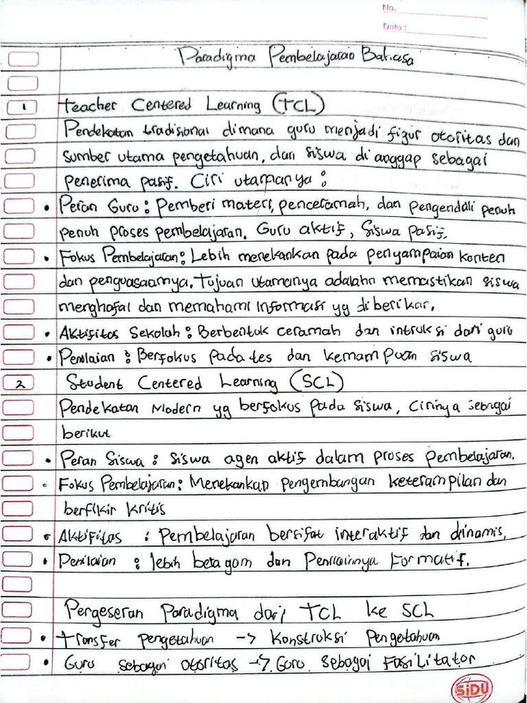 Paradigma Pembelajaran Bahasa | PDF
