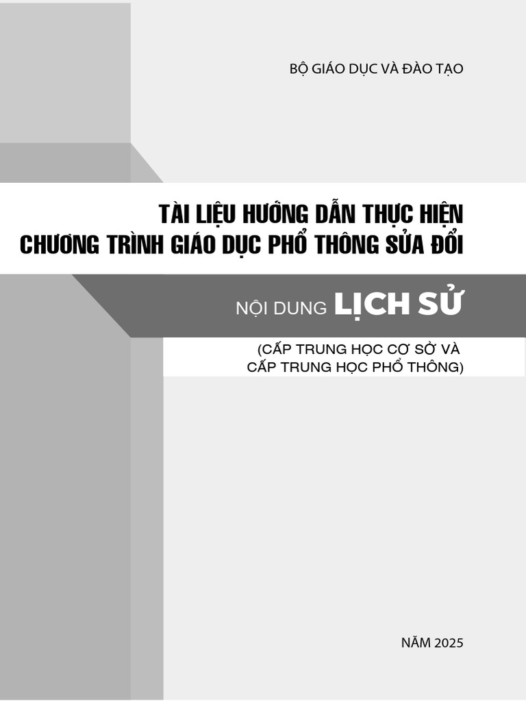 Tai Lieu - LSDL (Tieu Hoc) - LS (THCS) Và LS (THPT) | PDF