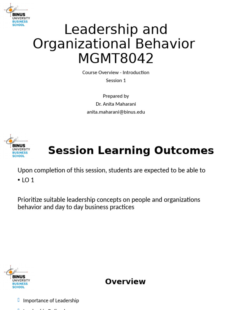 Session 1 | PDF | Leadership | Power (Social And Political)