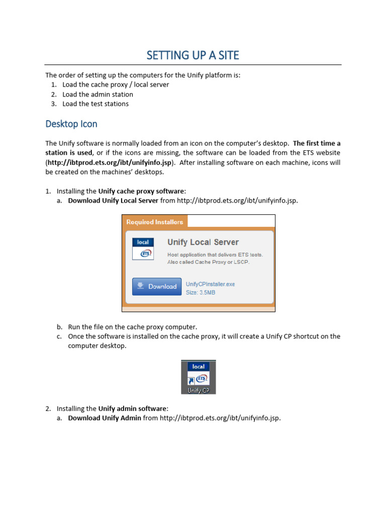 Setting Up A Site | PDF | Proxy Server | Icon (Computing)