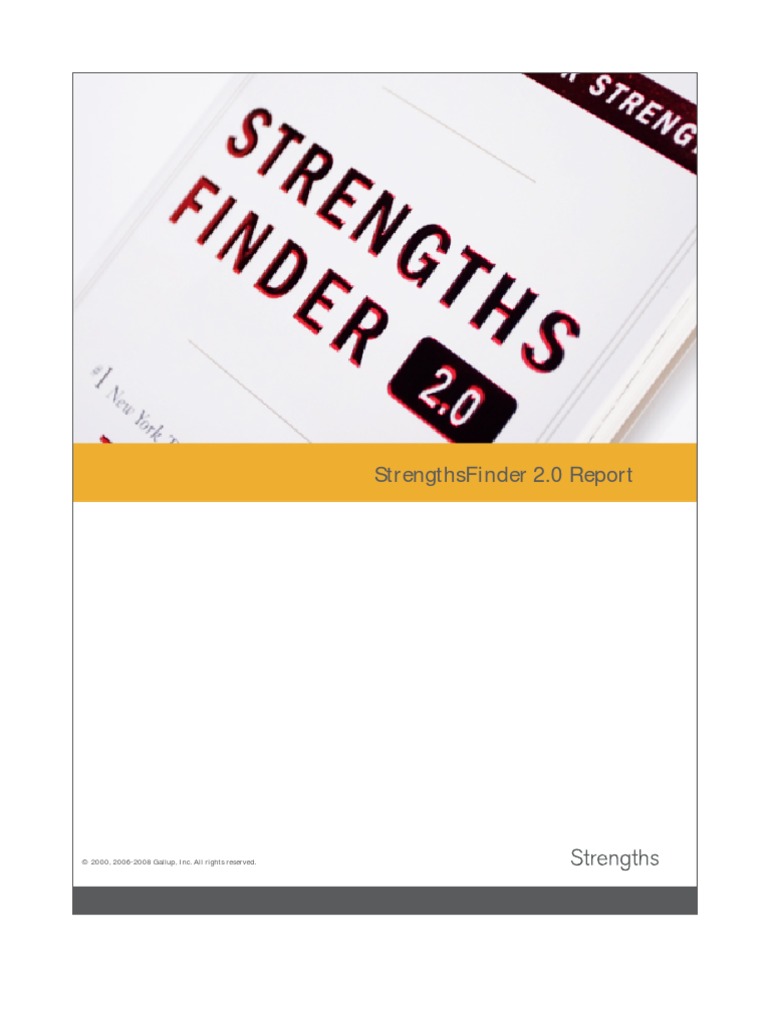 Strength Finder | Download Free PDF | Insight | Intuition