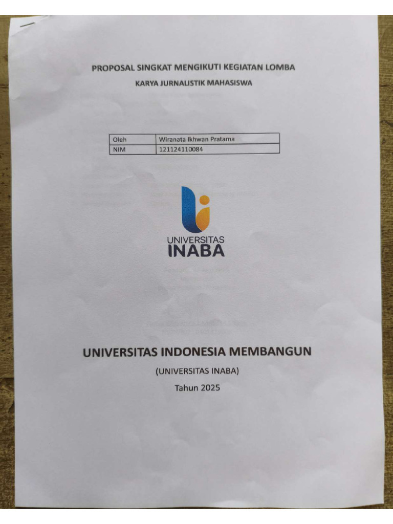 Proposal Lomba | PDF