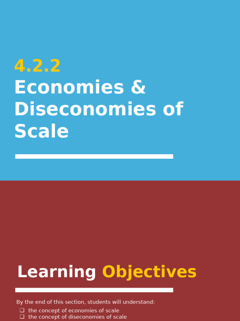 4.2.2 - Economies & Diseconomies of Scale | PDF | Average Cost ...