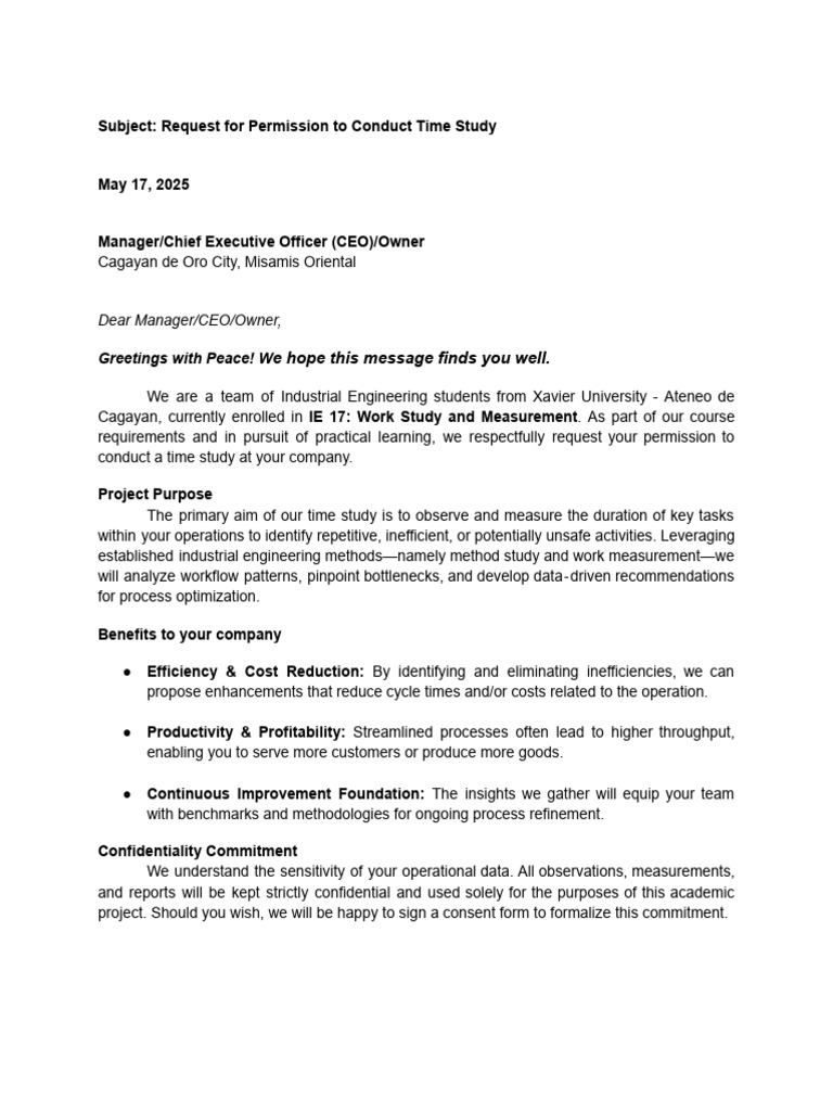 Letter Template (No Address) | PDF | Business