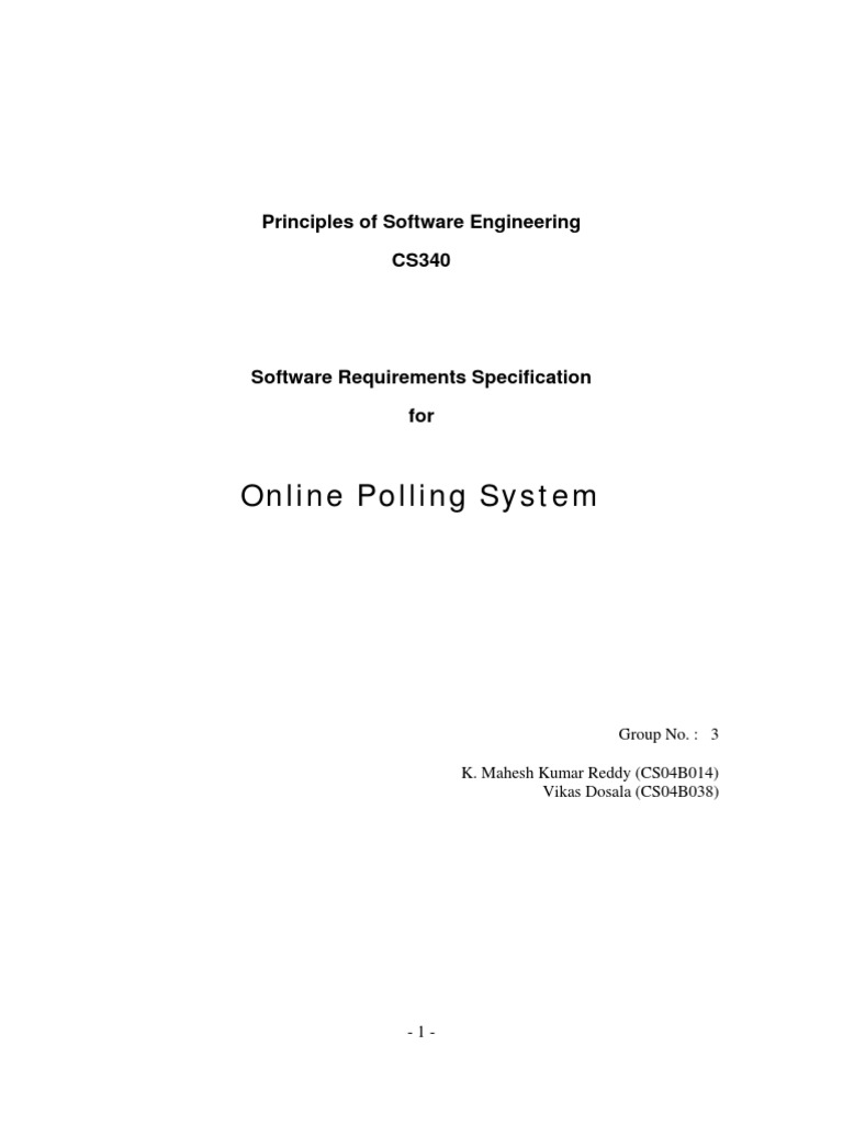 Online Polling System | PDF