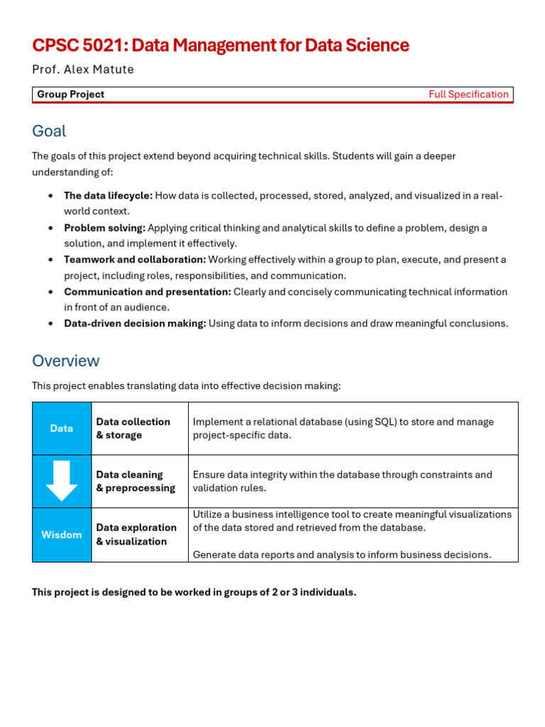 Group Project Specification | PDF | Databases | Database Transaction